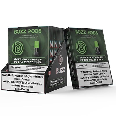 STLTH Sour Fuzzy Peach Pods by Buzz Pods - AceVaper Canada's Online ...