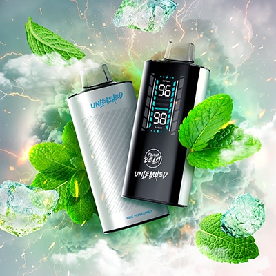 Epic Peppermint Iced Flavour Beast Unleashed DCP Disposable Vape ...
